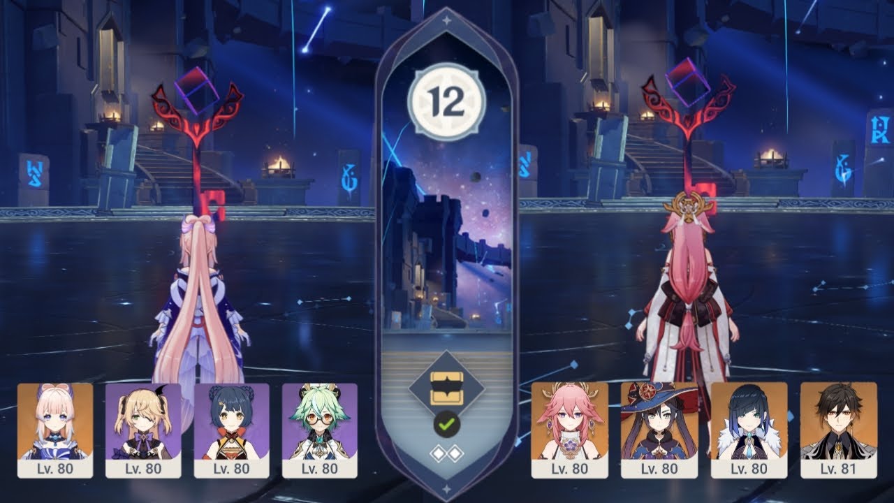 Sukokomon Team & Yae And Friend Team | Spiral Abyss 3.0 Floor 12 (9 ...