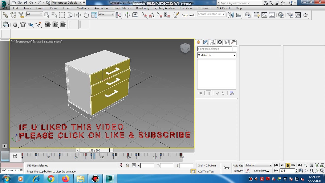 3 Drawers Animation in 3ds max - YouTube