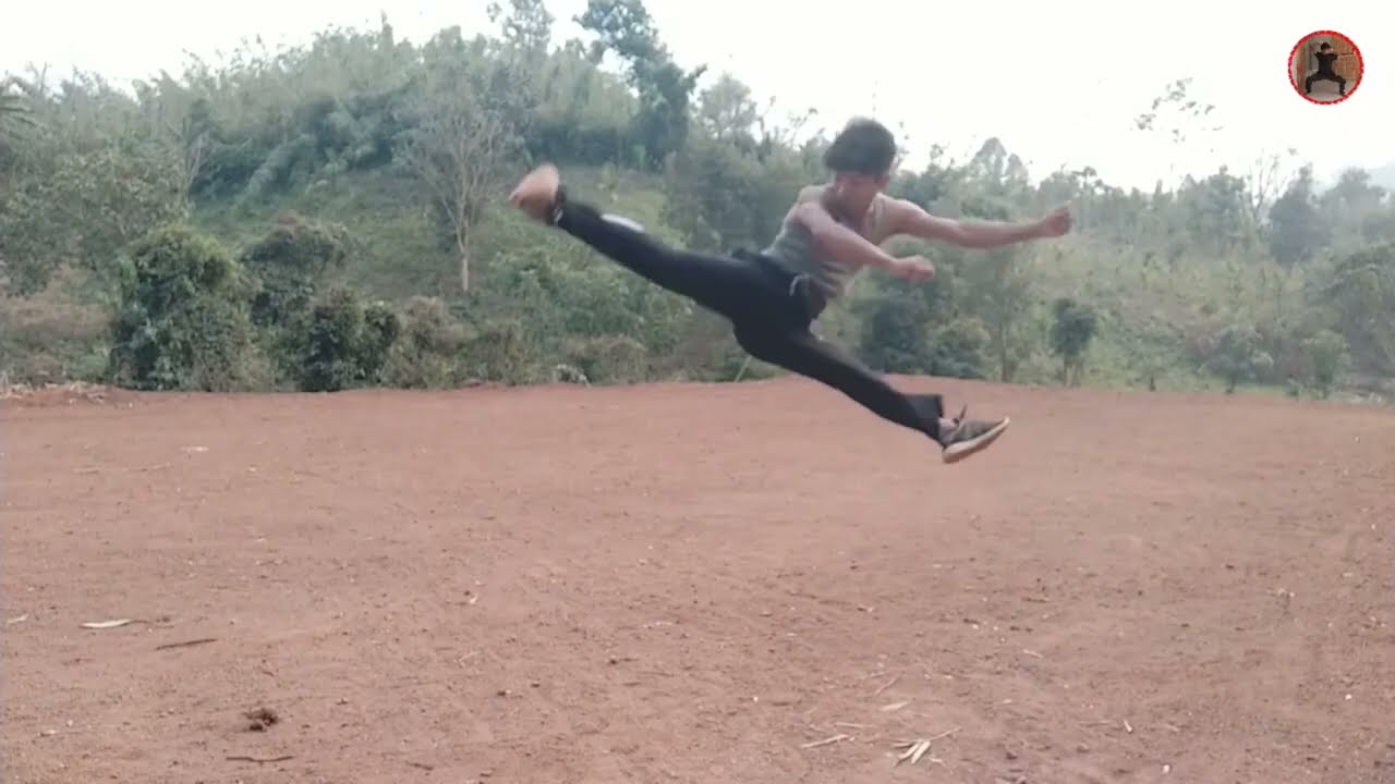 Kungfu wushu basic practice Jenden M Sangma Resu, Five stance basic, Wushu boy - YouTube