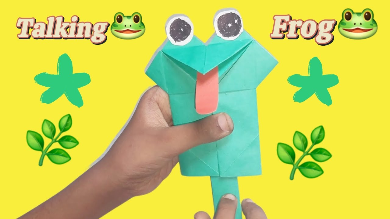 How to Make Paper Talking frog.... 🐸🐸🐸 #origami #craft #papercraft ...