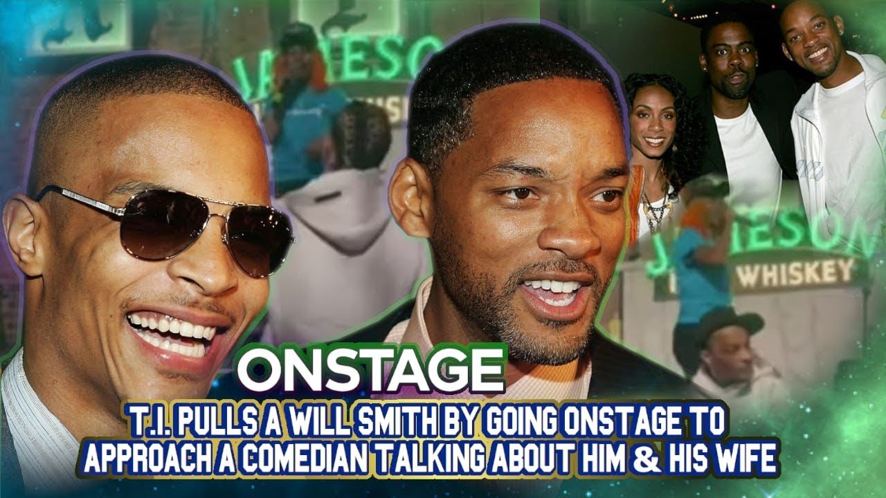 T.I. Pulls A Will Smith By Going Onstage To Approach A Comedian Talking ...