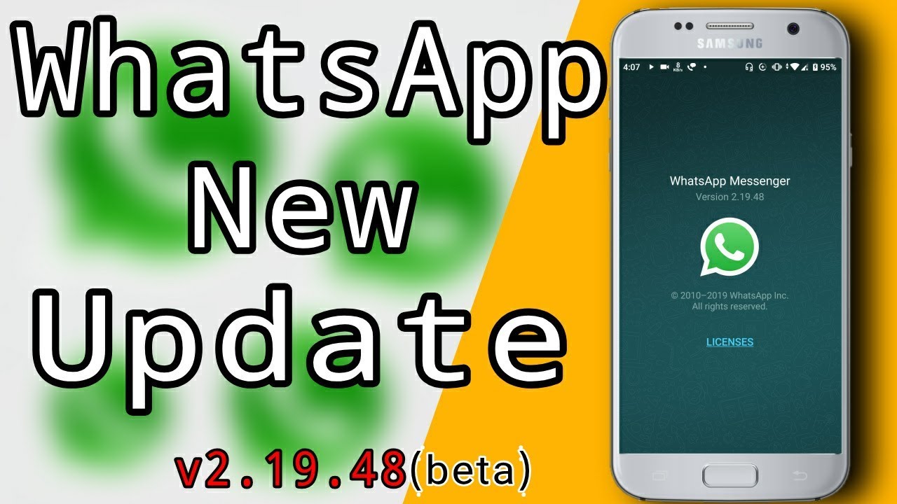 whatsapp new update 2019 (beta v2.19.48) | WhatsApp New Features ...