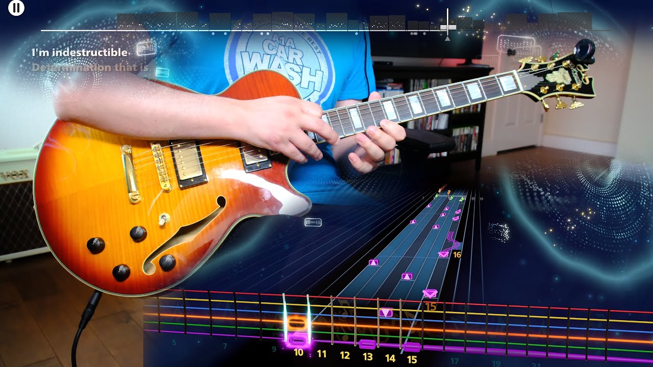 "Indestructible" Disturbed Lead Guitar Rocksmith+ - YouTube