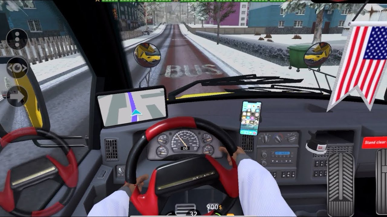 Bus Simulator EVO Mobile Gameplay | School Bus Driving in the City ...