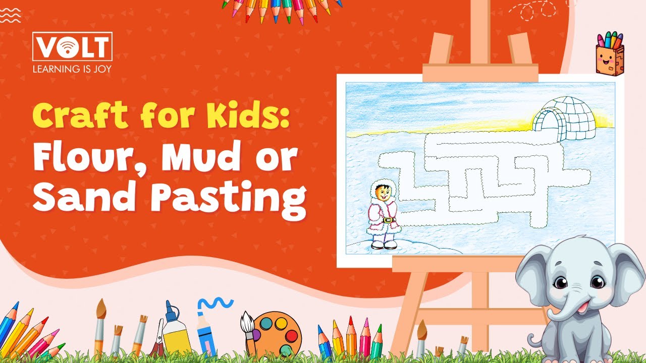 Flour, Mud or Sand Pasting | Easy Sand Art for Kids | Sand Pasting ...