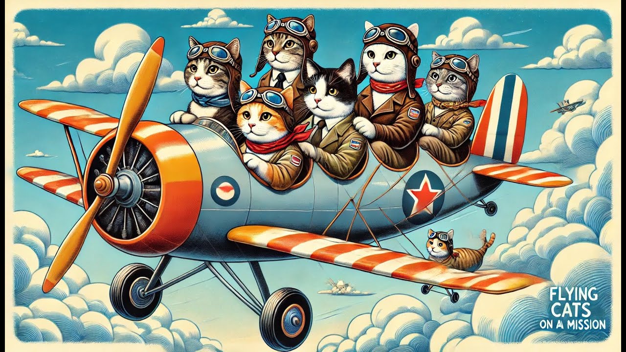 The Flying Cats and the Secret Mission #cartoon - YouTube