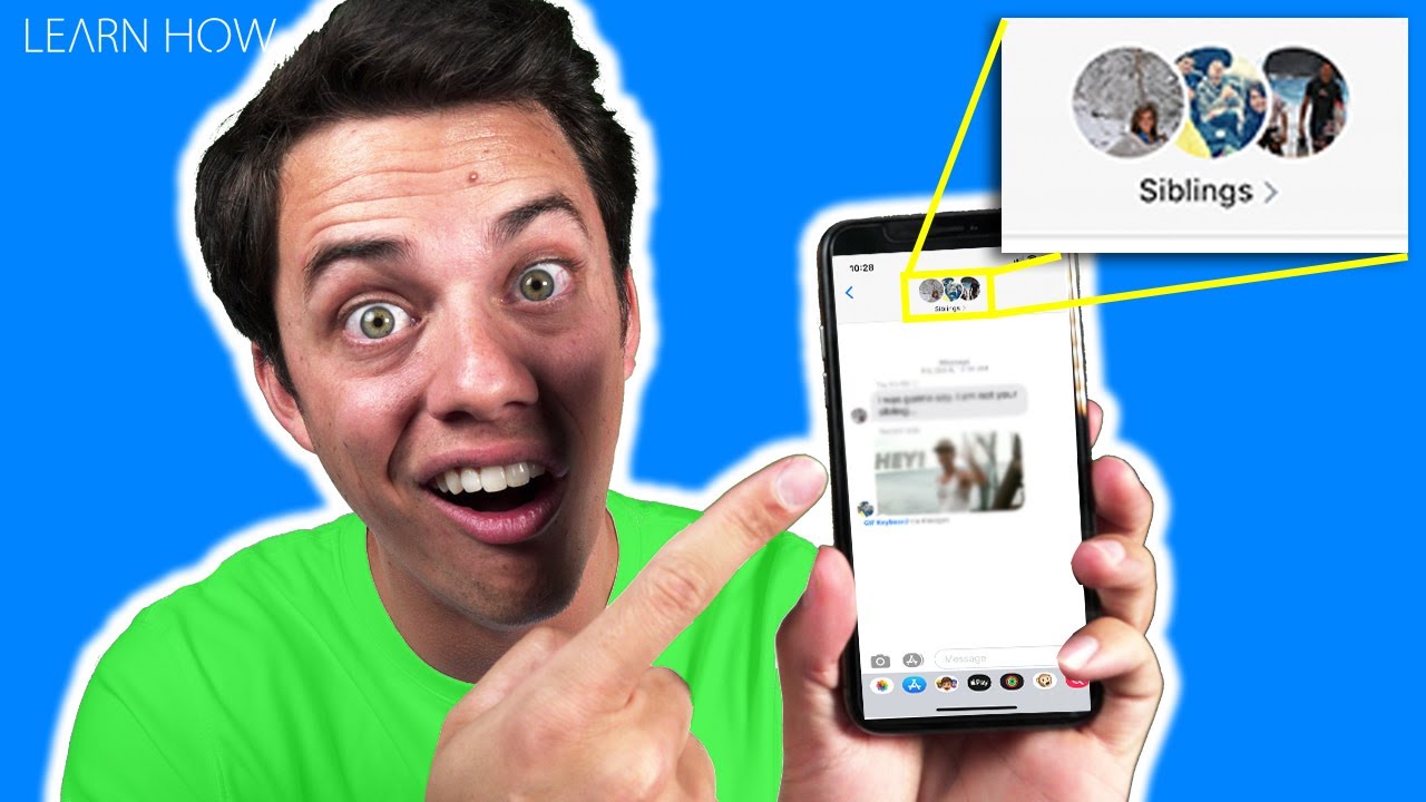 How to Create and Name a Group Message - YouTube