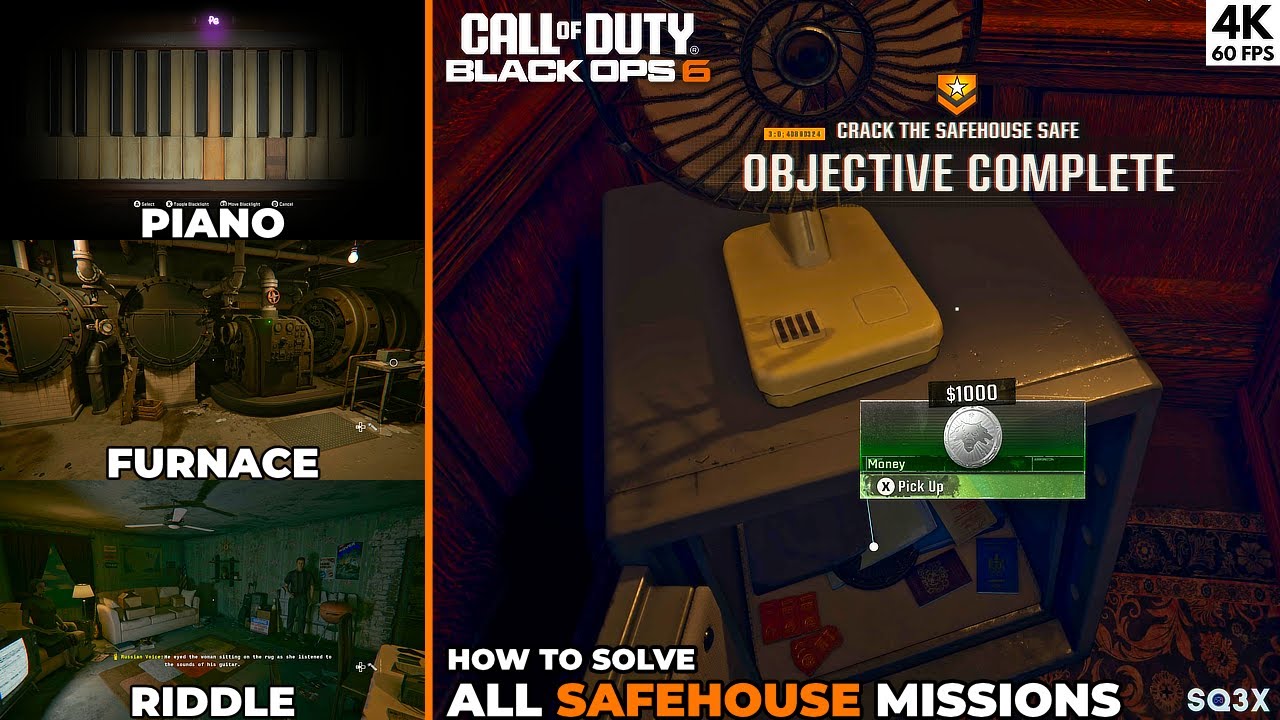 How to CRACK THE SAFEHOUSE SAFE 💀 CALL OF DUTY: BLACK OPS 6 Campaign ...