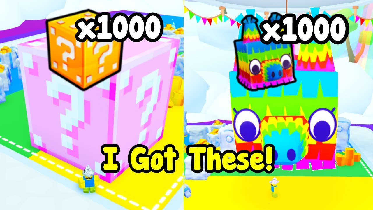 I Broke 1000 Pinata And Lucky Block To Get These In Pet Simulator 99 ...