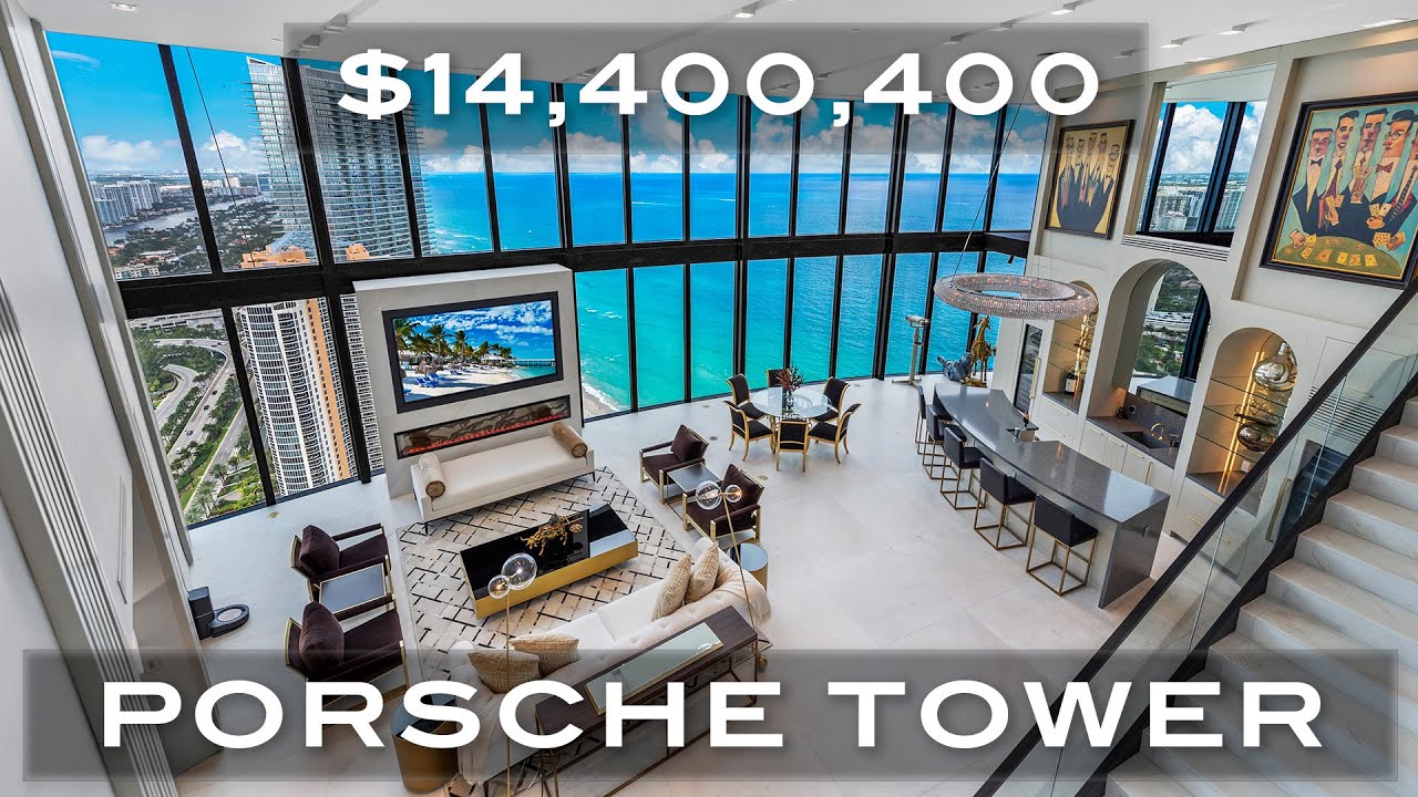 Inside a $14,400,400 PORSCHE TOWER UNIT - YouTube