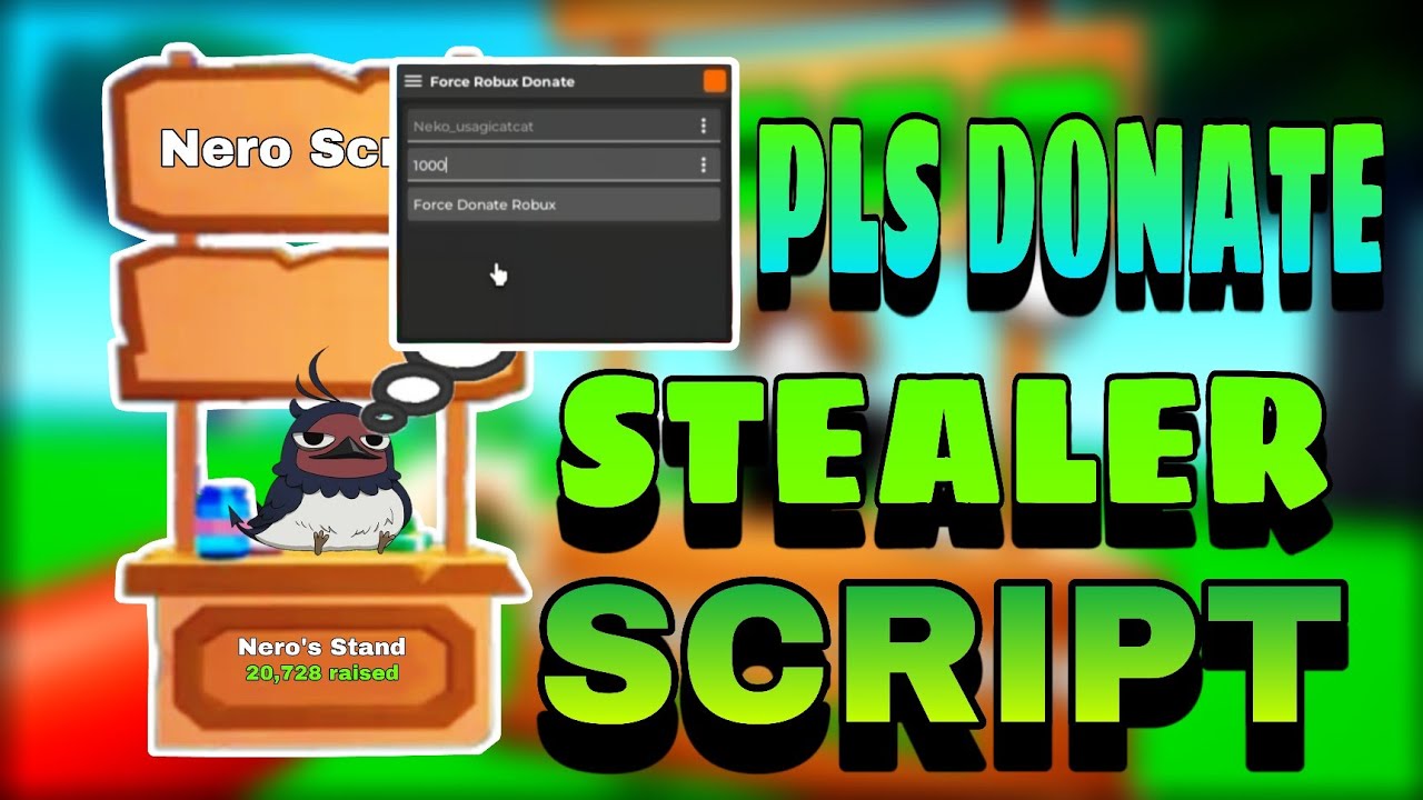 PLS DONATE ROBUX STEALER NEROHUB SCRIPT 2025 NEW UPDATE - YouTube