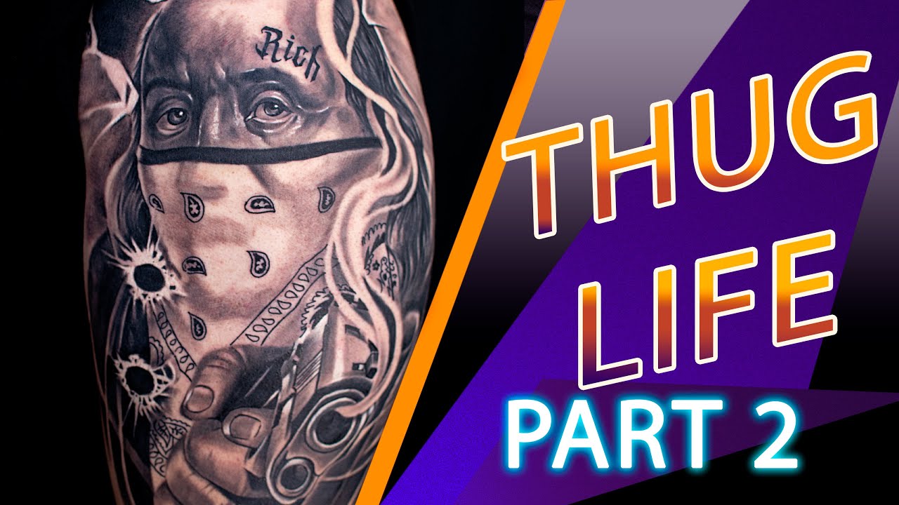 Benjamin Franklin Gangster | Real Time Tattooing Process Part 2 - YouTube