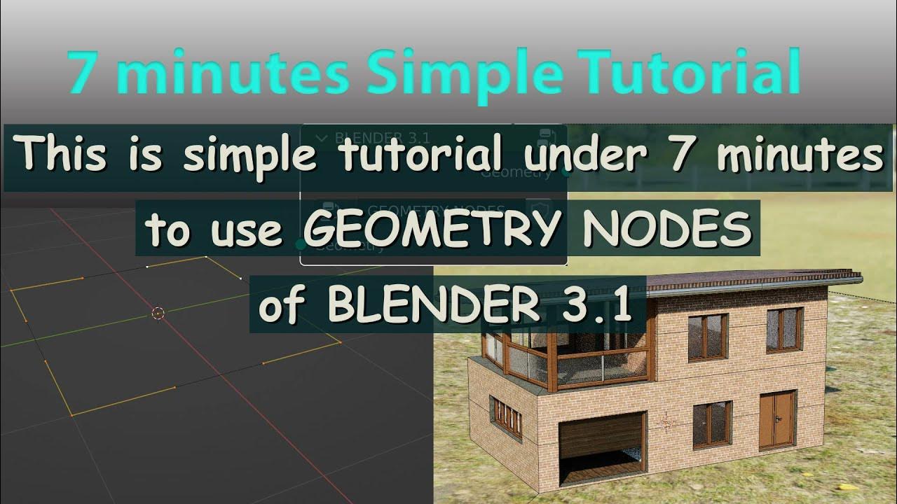 Geometry nodes - tutorial interior archviz - YouTube
