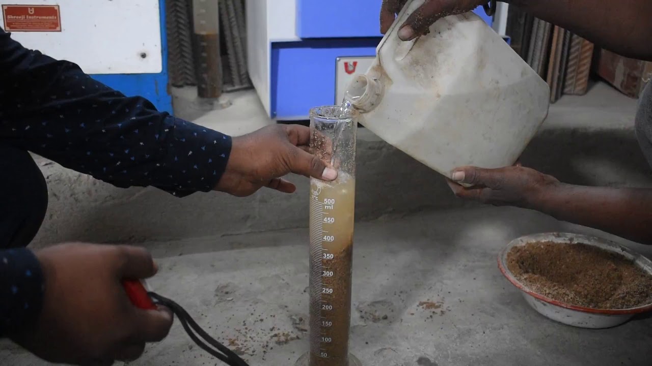 Silt Content Test for Sand - YouTube
