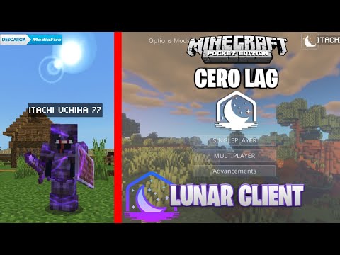 😱(LUNAR CLIENT) PARA MINECRAFT BEDROCK 1.17+ Lunar Client PvP para ...