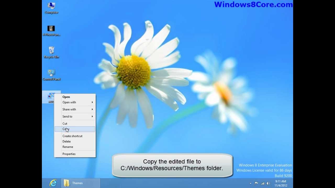 Windows 8 trick: Enabling the AeroLite Theme in Windows 8 - Step-by ...