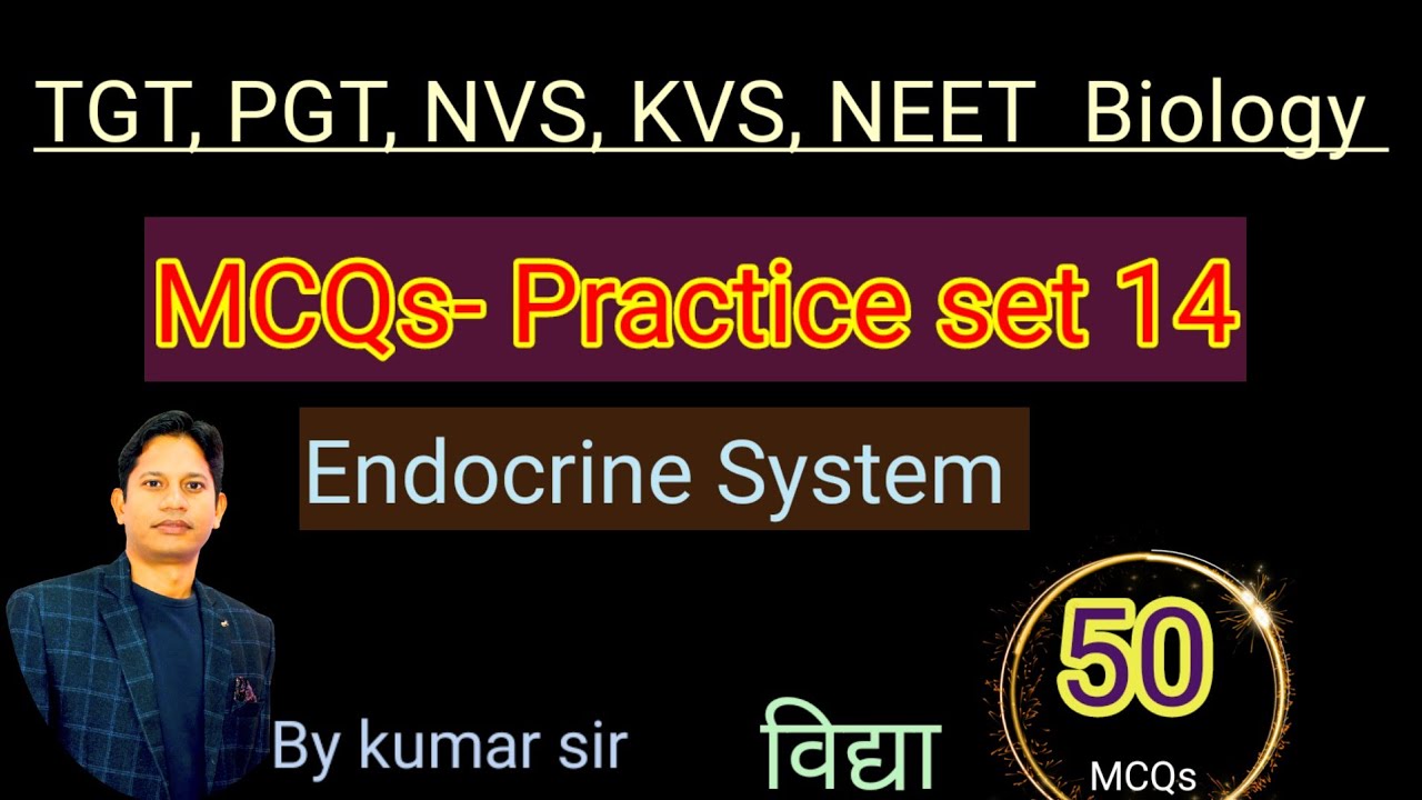 MCQ Endocrine System | Endocrine System Multiple Choice Questions | By ...