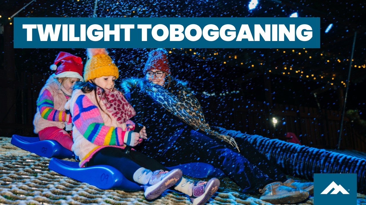 Twilight Tobogganing | Christmas at Mendip Activity Centre - YouTube