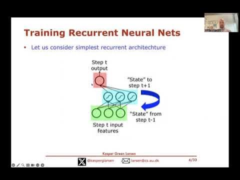 Machine Learning 58: Recurrent Neural Nets - Training - YouTube