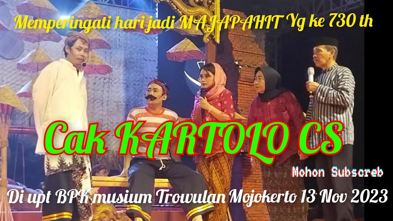 CAK KARTOLO Cs pentad di Trowulan Mojokerto dgn tema merawat peradaban ...