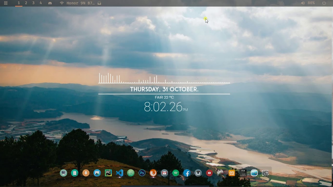 Rainmeter skin - Simple and clean workspace. - YouTube