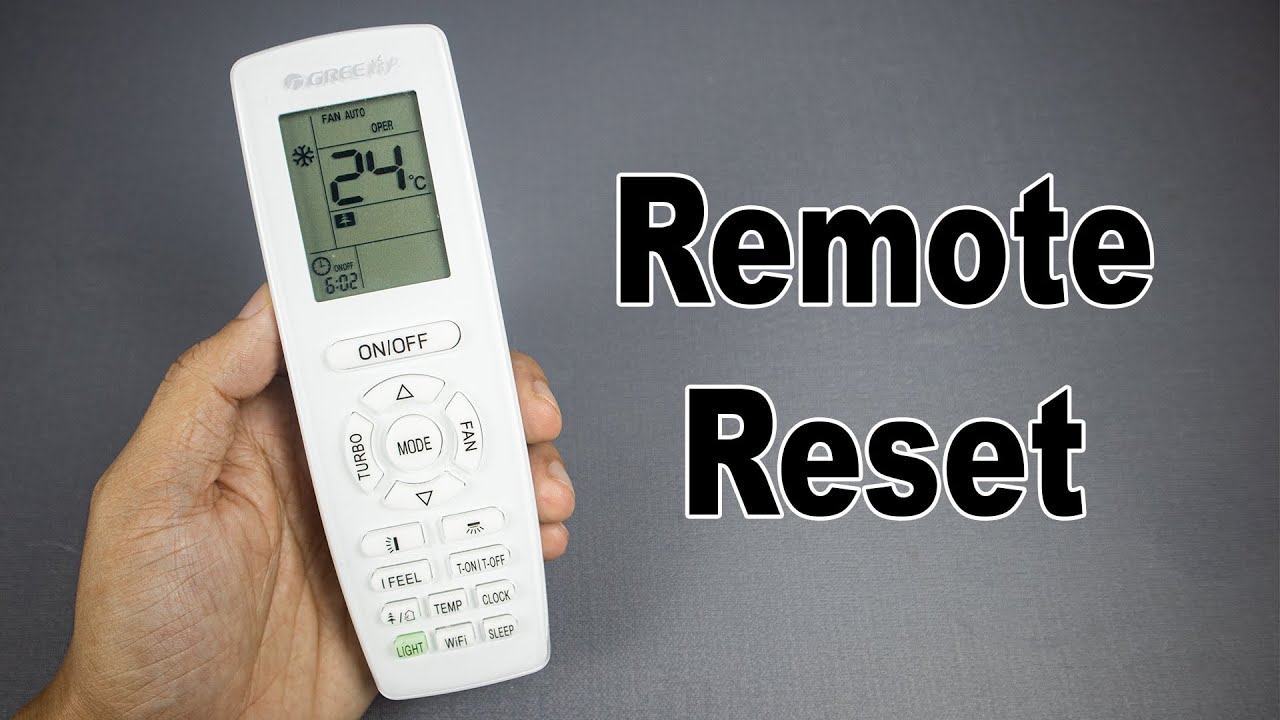 How to Reset GREE AC Remote Control Manually - YouTube