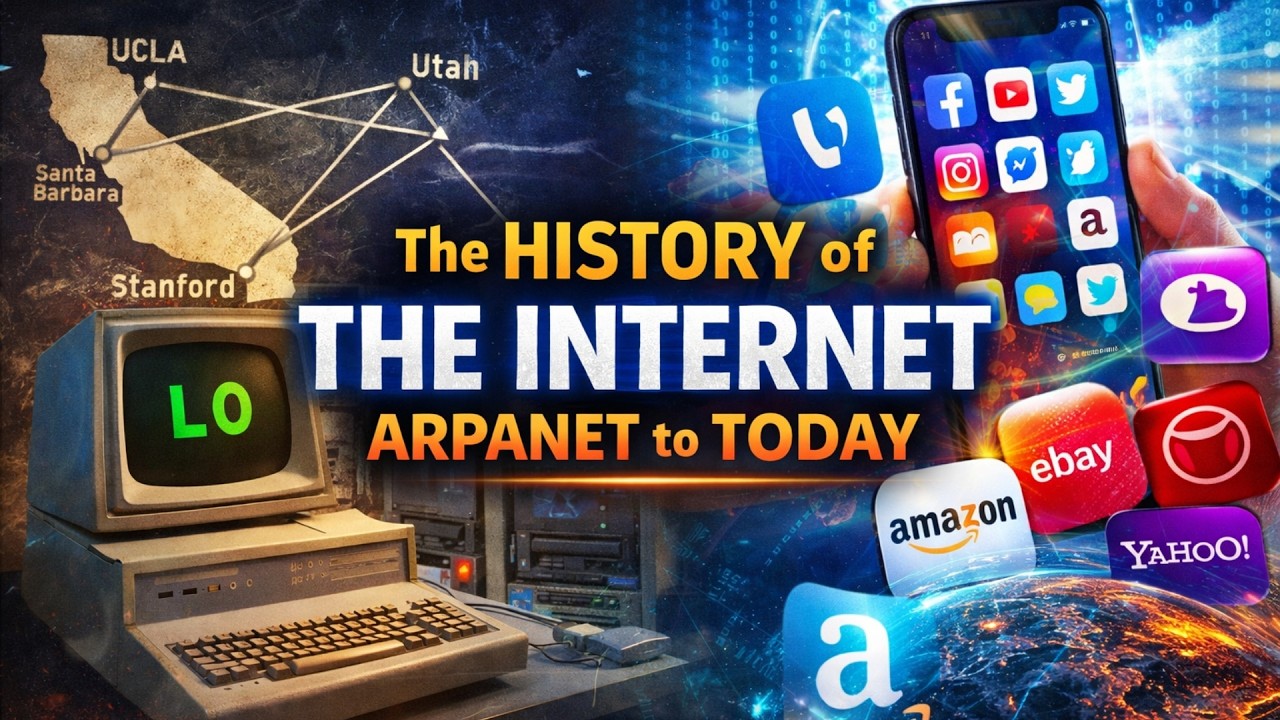 The History of the Internet: From ARPANET to the Modern Web - YouTube
