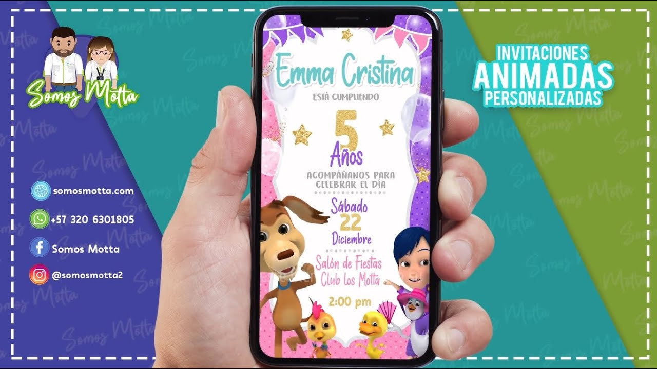 INVITACIÓN de cumpleaños PERRO CHOCOLO 🐶🦴 - YouTube