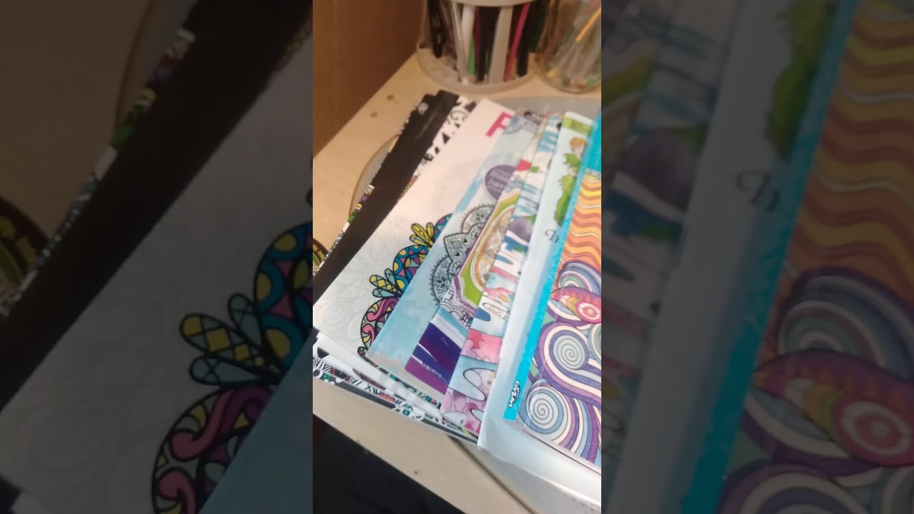 My coloring book collection - YouTube