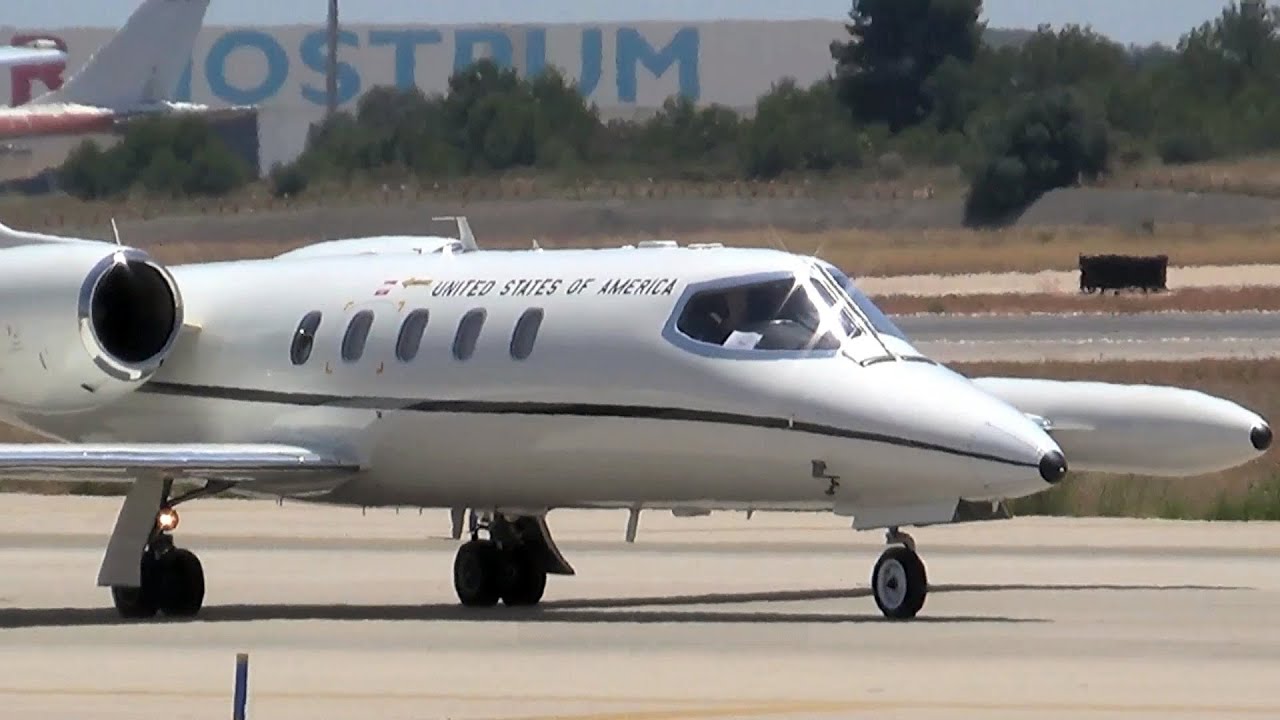 USAF Learjet C 21A 40082 - YouTube