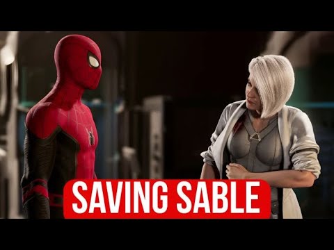Saving Silver Sable | The Amazing Spider-Man Saves Silver Sable from ...