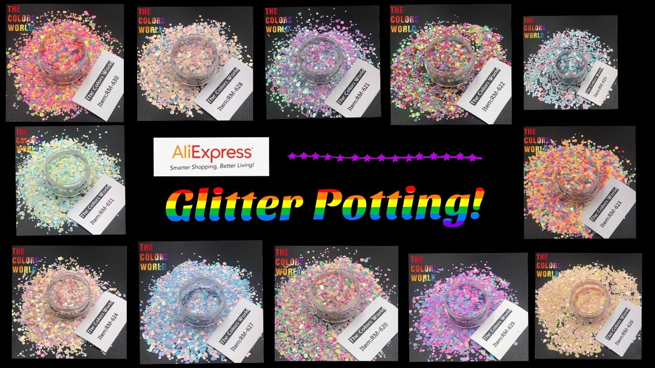 The Colors World - Glitter Pour from recent AliExpress nail art haul ...