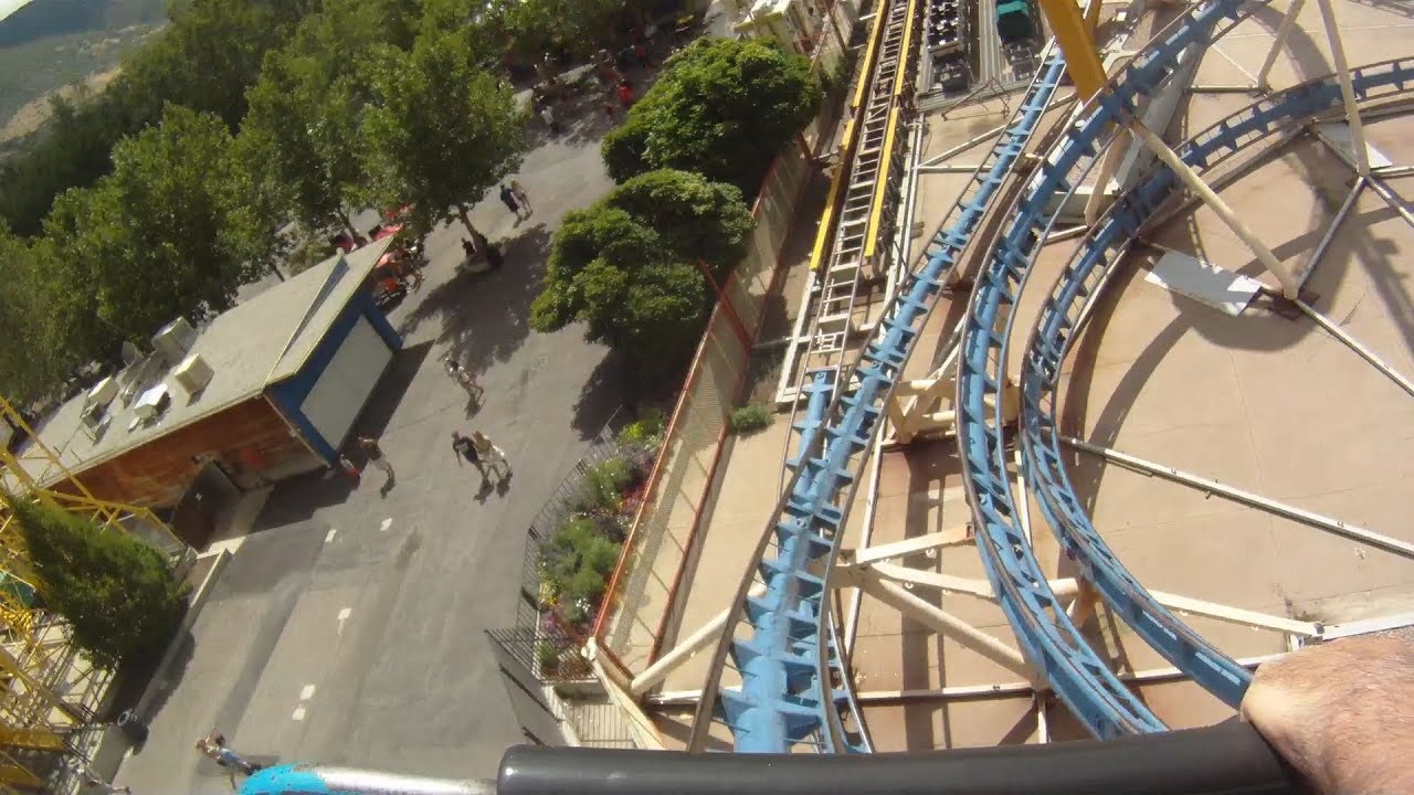 Colossus The Fire Dragon (Front HD POV) Roller Coaster Lagoon Utah ...