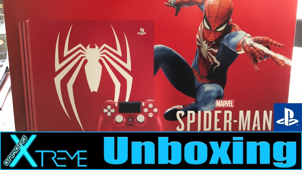 PS4 Pro Spider-Man Limited Edition Console Unboxing | Gamers Xtreme ...