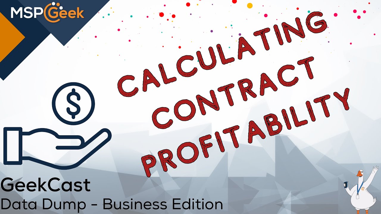 Data Dump Buisness Edition - Calculating Agreement Profitability - YouTube