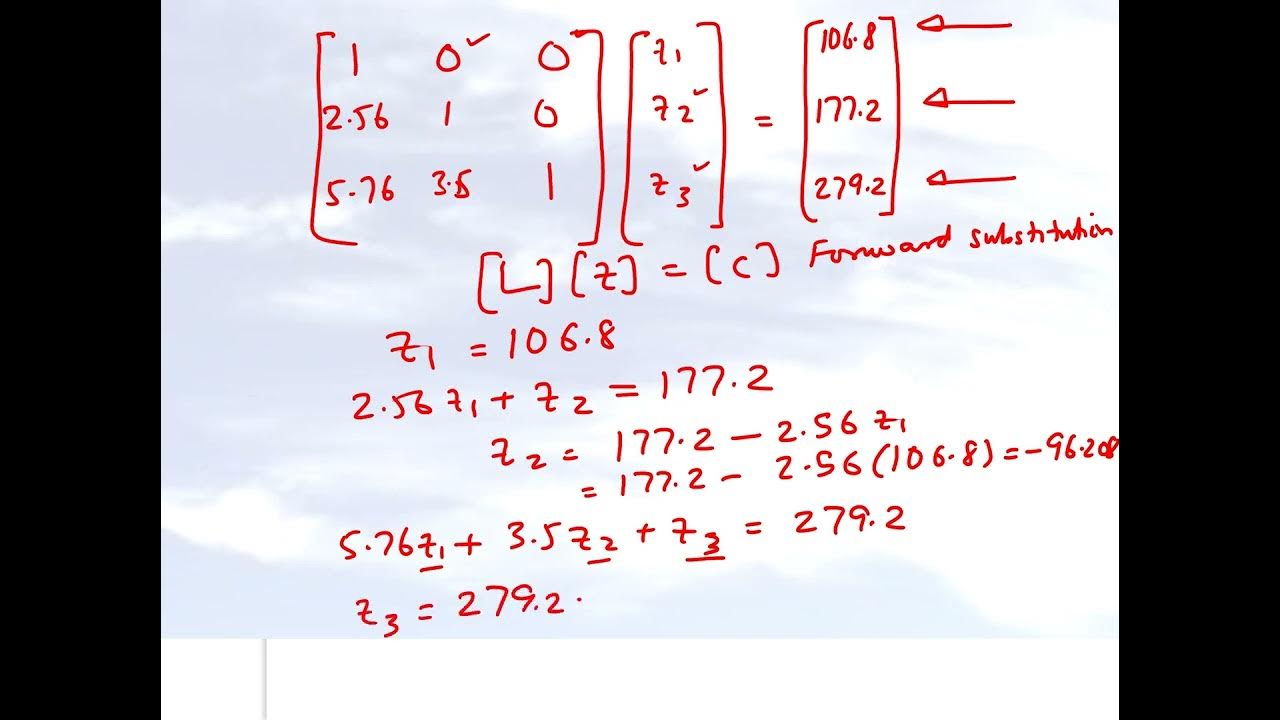 Chapter 04.07:Lesson: An Example of LU Decomposition Method of Solving ...