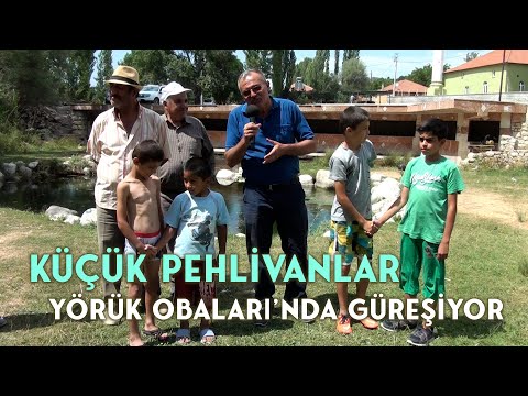 Küçük Pehlivanlar Yörük Obaları'nda Güreşiyor