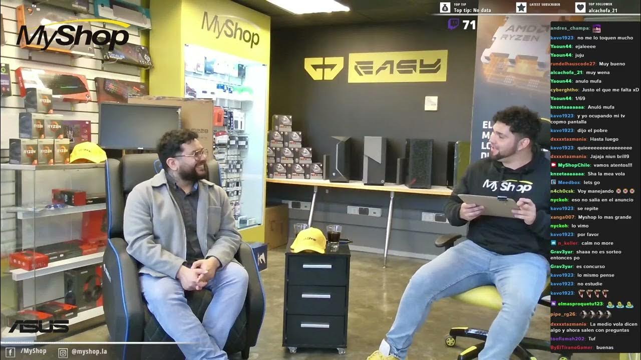 NOS VISITA ASUS CHILE , ENTREVISTA EXCLUSIVA EN MYSHOP!!! 👾🟡 - YouTube