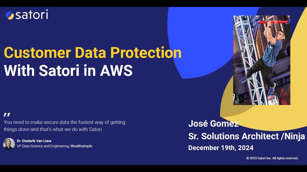 Satori Data Security Platform that Provides Frictionless, Just-In-Time Access to Data - YouTube