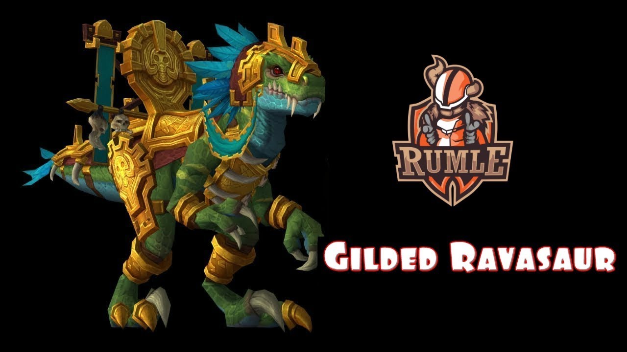 Gilded Ravasaur Gameplay & Preview | Battle for Azeroth Collector's ...