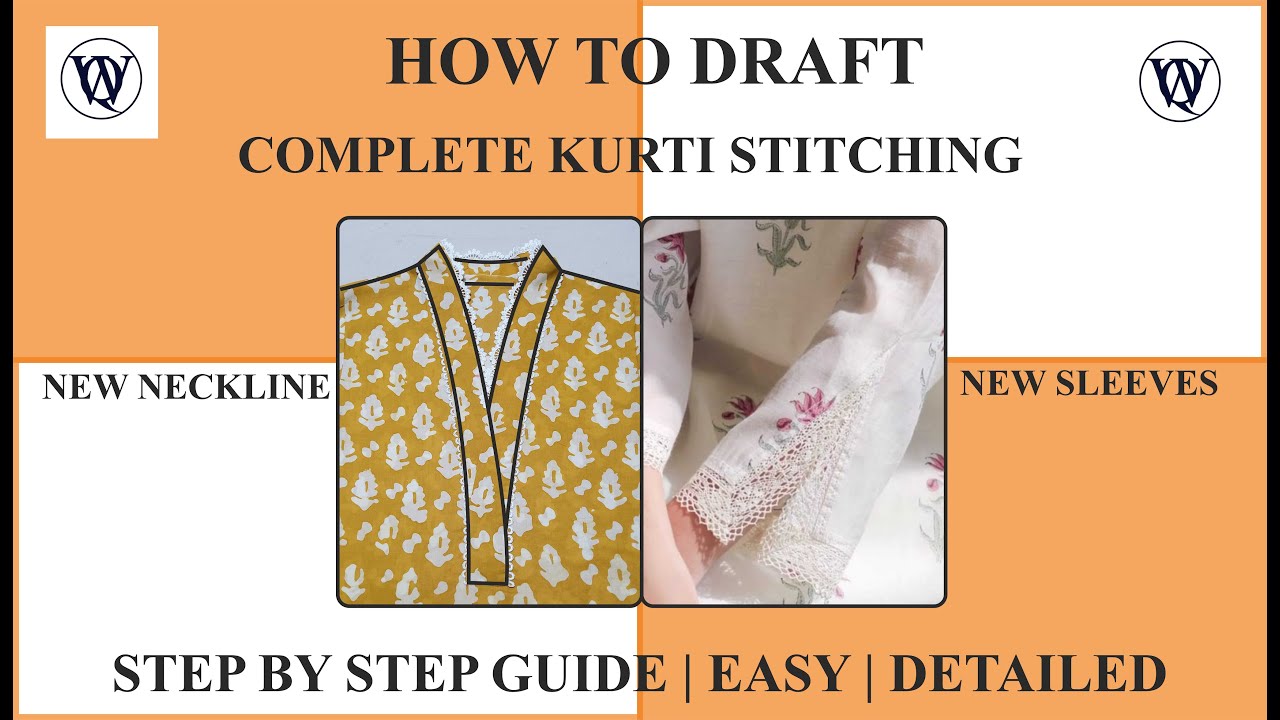 New Kurti Neck And Sleeves Design | Complete Guide for Stitching and ...