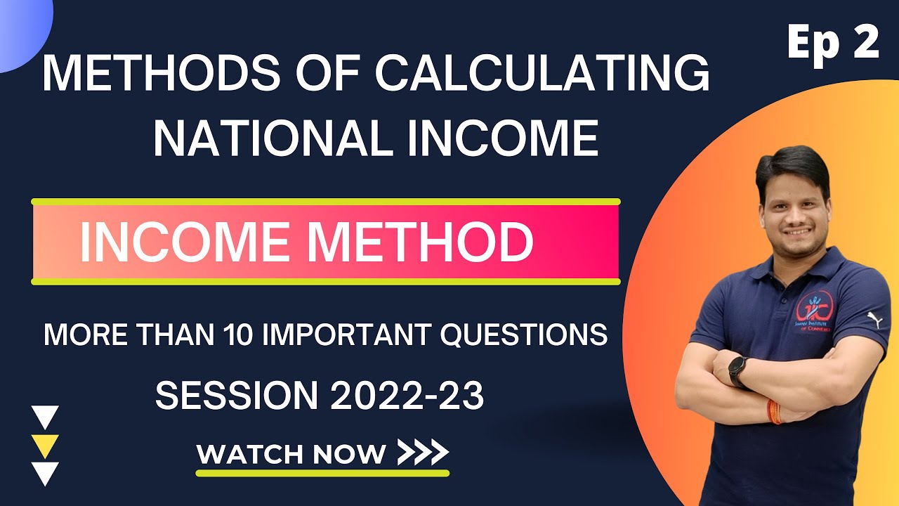 Ep 2 !! Methods of Calculating National Income !! Income Method !! (10 ...