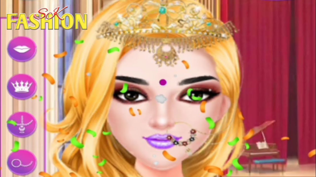 Fashion show competition makeup and games - YouTube