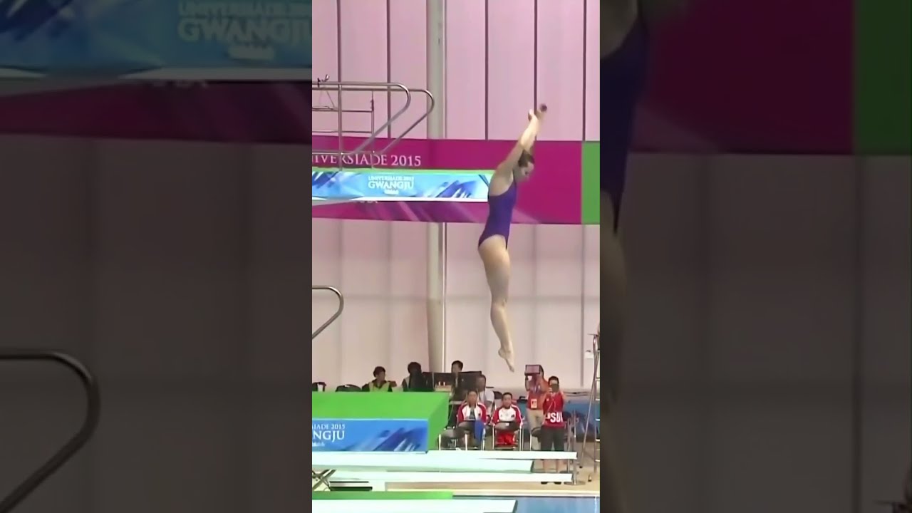 Jessica Favre (Swiss) Spectacular 3m Springboard #shorts - YouTube