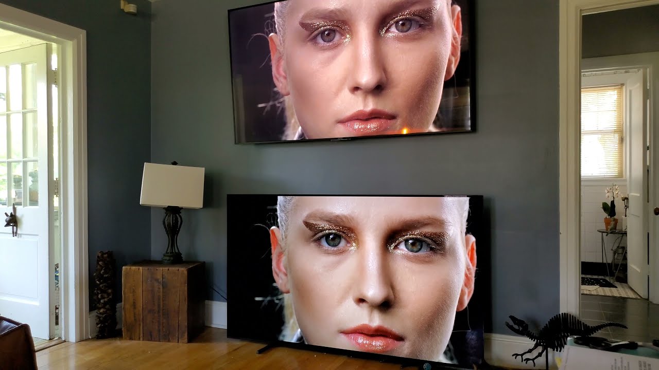 SONY A80J 77" OLED BRIGHT ROOM COMPARISON VS THE SONY 900E AT 75" CAN ...