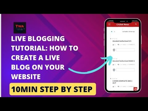 How to Create a Live Blog in IPL on Website #liveblogging #liveipl # ...