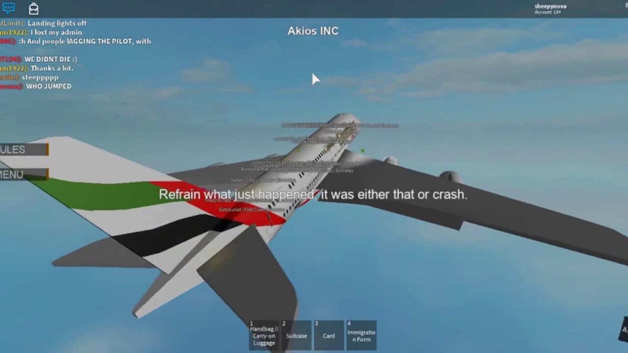 Emirates A380 Flight|Roblox - YouTube