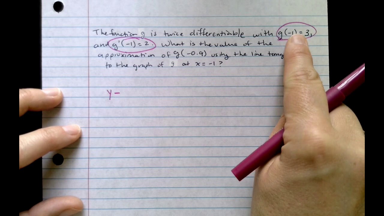 Linearization Example 2 - YouTube