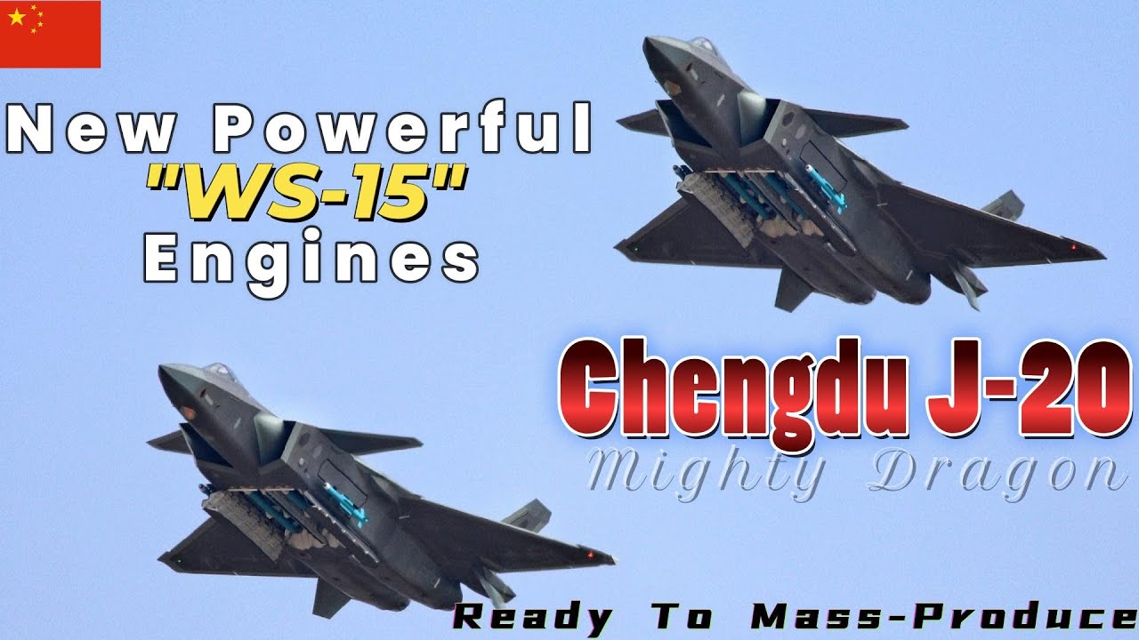 World Shocked ?? Footage China Testing a Chengdu J-20 with twin WS-15 ...