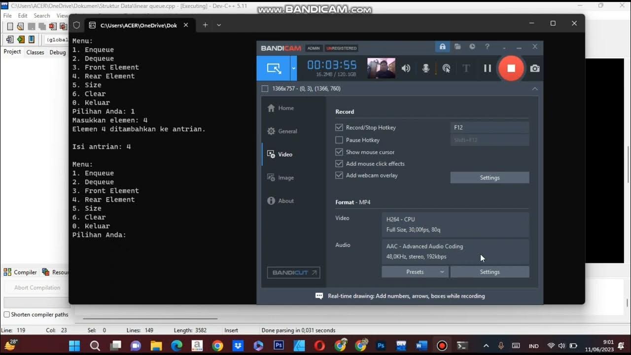 STRUKTUR DATA | Penjelasan Mengenai Program LINEAR QUEUE & CIRCULAR QUEUE - YouTube